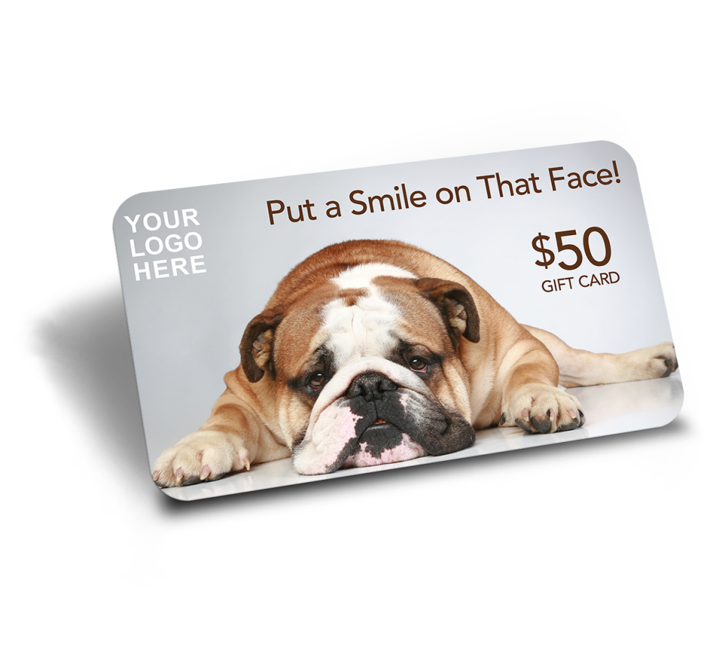 Dog Gift Card2 Plastic Card ID dog-gift-card2-plastic-card-id