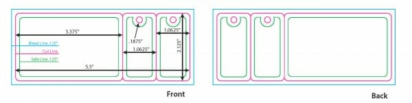Plastic Card & Key Tag Combo | Plastic Card ID