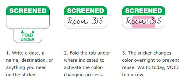 Screened Stickers | Plastic Card ID